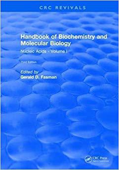 【预售】Handbook of Biochemistry: Section B Nucleic Acids, Volume I