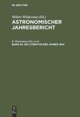 【预订】Die Literatur des Jahres 1954 9783112303535