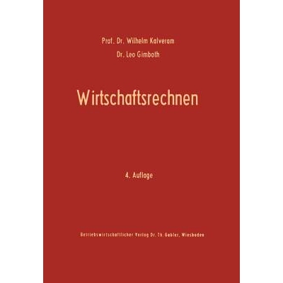 预订 Wirtschaftsrechnen: Grundriß der kaufmännischen Arithmetik: 9783663010258