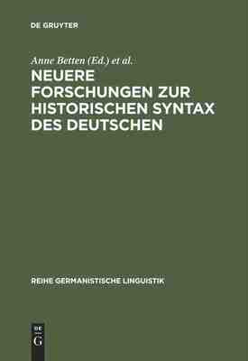 【预订】Neuere Forschungen zur historischen Syntax des Deutschen 9783484311039