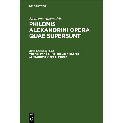 预订 Indices ad Philonis Alexandrini opera, Pars 2: 9783112659038