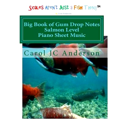 预订 Big Book of Gum Drop Notes - Salmon Level - Piano Sheet Music: Scales Aren’t Just a Fish Thing - Igniting Sleeping