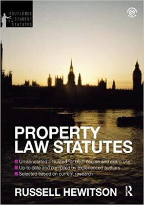 【预售】Property Law Statutes 2012-2013