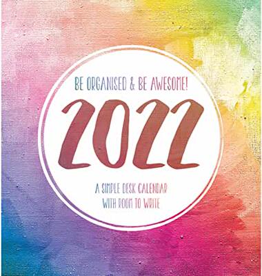 【预订】Be Organised and Be Awesome Easel Desk Calendar 2022 9781529817010