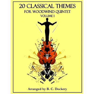 预订 20 Classical Themes for Woodwind Quintet: Volume 1: 9798862003468