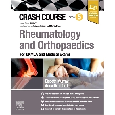 预订 Crash Course Rheumatology and Orthopaedics: For UKMLA and Medical Exams: 9780443115356