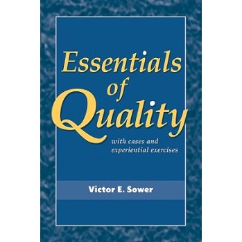 【预订】Essentials Of Quality With Cases And Experiential Exercises, First Edition