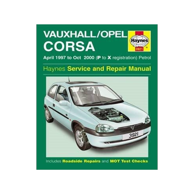 [预订]Vauxhall/Opel Corsa Petrol (Apr 97 - Oct 00) Haynes Repair Manual 9780857338921
