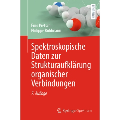 预订 Spektroskopische Daten Zur Strukturaufklärung Organischer Verbindungen 9783662727300
