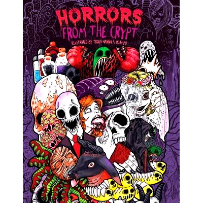 预订 Adult Coloring Book: Horrors from the Crypt: An Outstanding Illustrated Doodle Nightmares Coloring Book (Halloween,