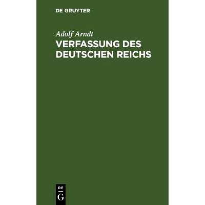 预订 Verfassung des Deutschen Reichs: Mit Einleitung und Kommentar: 9783111165479