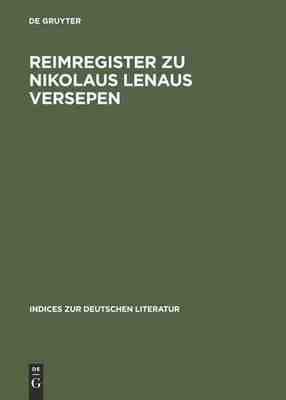 【预订】Reimregister zu Nikolaus Lenaus Versepen 9783484380240