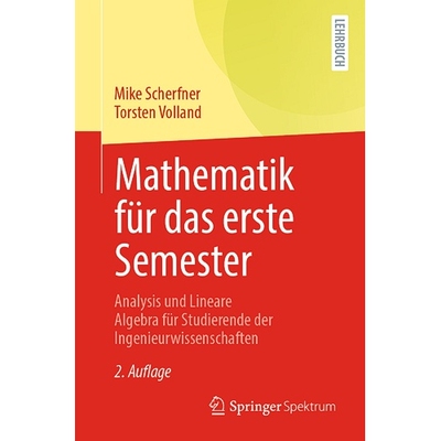 预订 Scherfner/Volland, Mathematik für das erste Semester 2.Aufl. Scherfner/Volland，*学期的数学，第 2 版。 97836626199