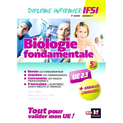 预订 Biologie fondamentale UE 2.1 : diplôme infirmier : IFSI 1re année, semestre 1 基础生物学 EU 2.1：护理文凭：IFSI