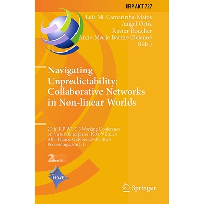 预订 Navigating Unpredictability: Collaborative Networks in Non-Linear Worlds: 25th Ifip Wg 5.5 Working Conference on Vi