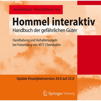 预订 Hommel Interaktiv - Update Einzelplatzversion 24.0 Auf 25.0: Handhabung Und Verhaltensregeln Bei Freisetzung Von 45