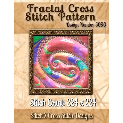 预订 Fractal Cross Stitch Pattern: Design No. 5090: 9781502875662