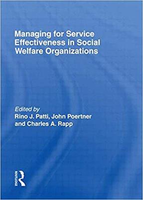 【预售】Managing for Service Effectiveness in Social Welfare Organizations