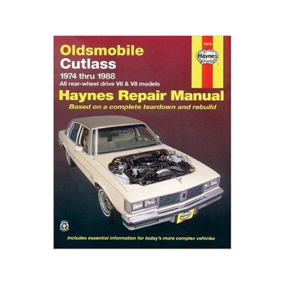 [预订]Oldsmobile Cutlass & Cutlass Supreme V6 & V8 petrol (1974-1988) Haynes Repair Manual (USA) 9781850106111