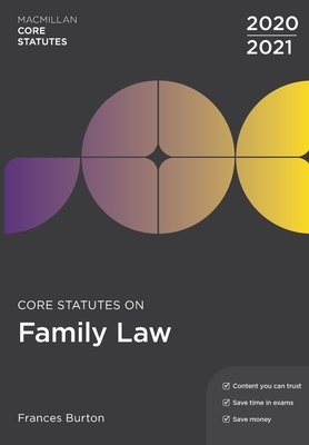 【预订】Core Statutes on Family Law 2020-21