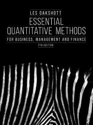 【预订】Essential Quantitative Methods: For Business, Management and Finance