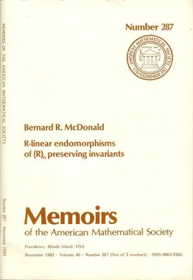 【预售】\(R\)-Linear Endomorphism of \((R)_n\) Preserving Invariants