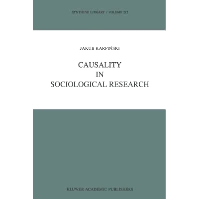 预订 Causality in Sociological Research: 9789401067096