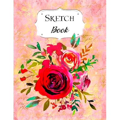 预订 Sketch Book: Flower Sketchbook Scetchpad for Drawing or Doodling Notebook Pad for Creative Artists #7 Pink: 9781073