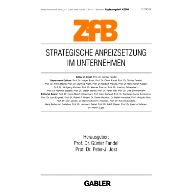 预订 Strategische Anreizsetzung Im Unternehmen: 9783409142809