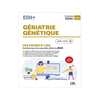 预订 Gériatrie, génétique : les fiches e-Lisa : conformes à la nouvelle réforme R2C, EDN+ 2024