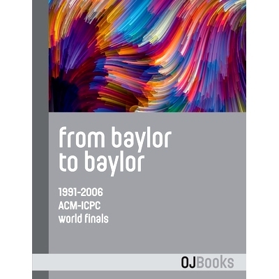 预订 From Baylor to Baylor: 1991-2006 ACM-ICPC World Finals: 9788412238037