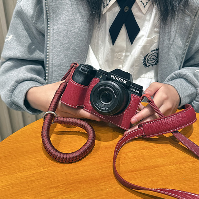富士xs20保护套xt50皮套xt5相机包适用x100vixt30二三代真皮配件