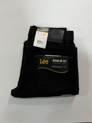 Lee男常规直筒中腰纯棉牛仔裤