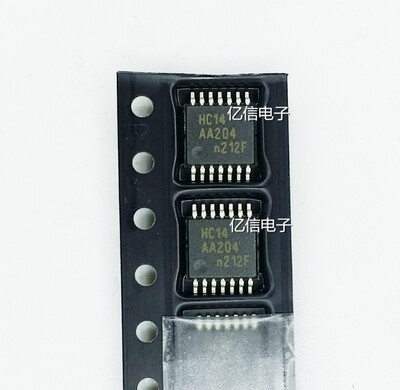 SN74HC14 SN74HC14PWR 丝印HC14 密脚 TSSOP-14 逻辑IC 全新原装