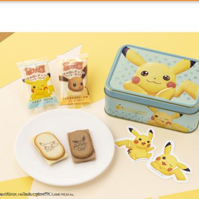 现货东京香蕉蛋糕TOKYO BANANA宝可梦夹心饼干皮卡丘伊布联名零食