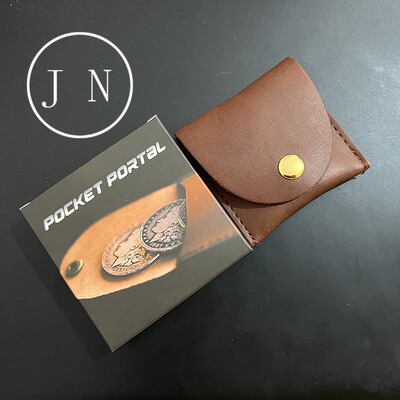 多功能传送硬币包签名币消失出现转移 Pocket Portal近景魔术道具