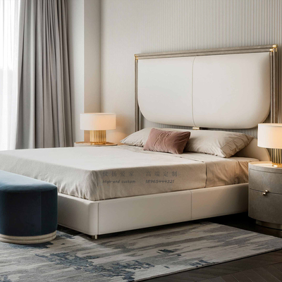 Rugiano意式轻奢真皮床家具定制