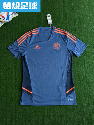 曼联球员版热身短袖训练
