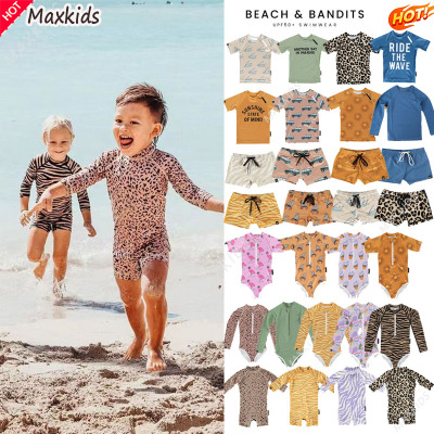 6折现货荷兰Beach&bandits儿童宝宝防晒长袖短袖连体分体泳衣泳裤