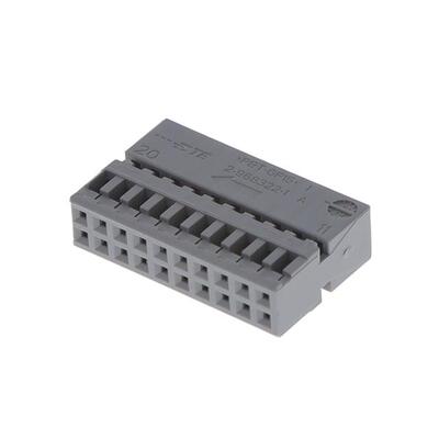 TE泰科Micro Quadlok连接器2排20路2.54MM内芯2-968322-1