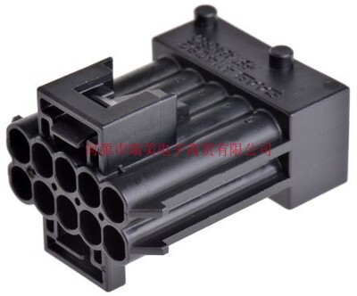 TE泰科电子Timer连接器2行10路面板安装黑色公外壳1-962352-1