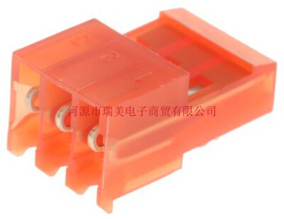 TE泰科电子MTA-156母IDC连接器3路2.54MM节距直角3-640440-3