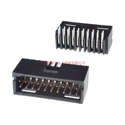 TE泰科电子AMPMODU Mod II连接器2排20路2.54MM节距直角103166-8