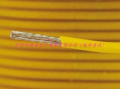 Alpha Wire PTFE设备电线18AWG黄色UL1213线型30M长5857 YL005