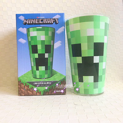 Mc我的世界Minecraft 草地杯TNT杯苦力怕jj玻璃水杯马克杯饮料杯