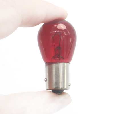 适用威马E5刹车灯泡12v高低单触点偏脚单尾单红后尾灯PR21W卤素灯