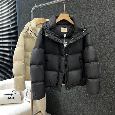 泡芙感90白鹅绒短款羽绒服