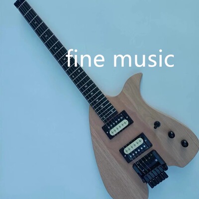 鸟型无头吉他不喷漆学生练习无头吉他headless electric guitar