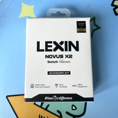 LEXIN 摩托机车头盔耳机novus X1 X2通用配件包 耳机麦克风+底座