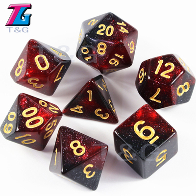 多面数字骰子教具COC跑团色子克苏鲁DND4 6 8 10 12 20面+-运算号